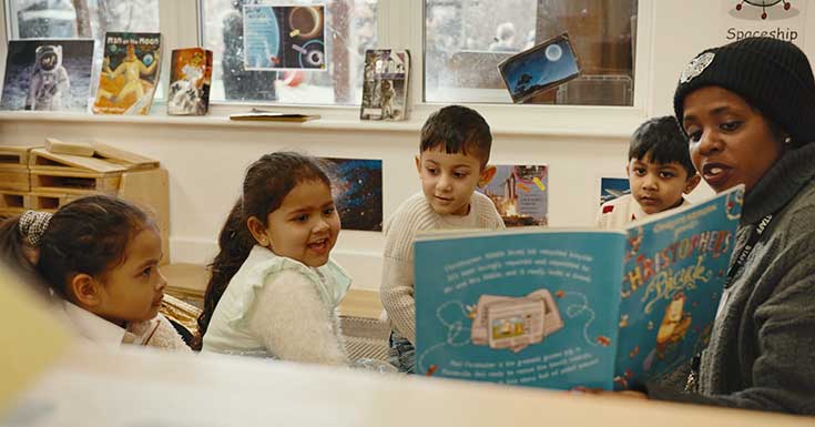 Creating spaces for communication and language at Sheringham Nursery School