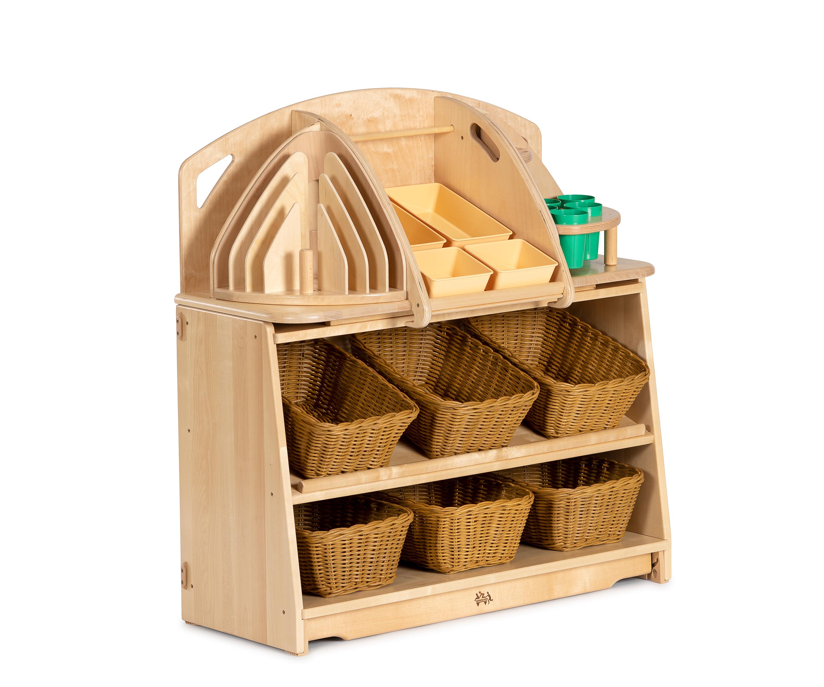 Supply unit 3 with totes or baskets