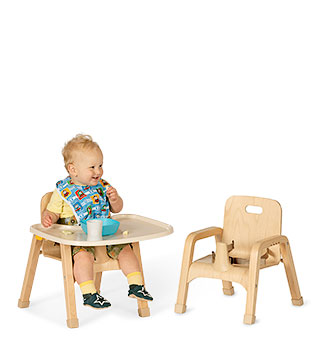 Wooden feeding chairs | Sturdy chairs for meal times | Community Playthings