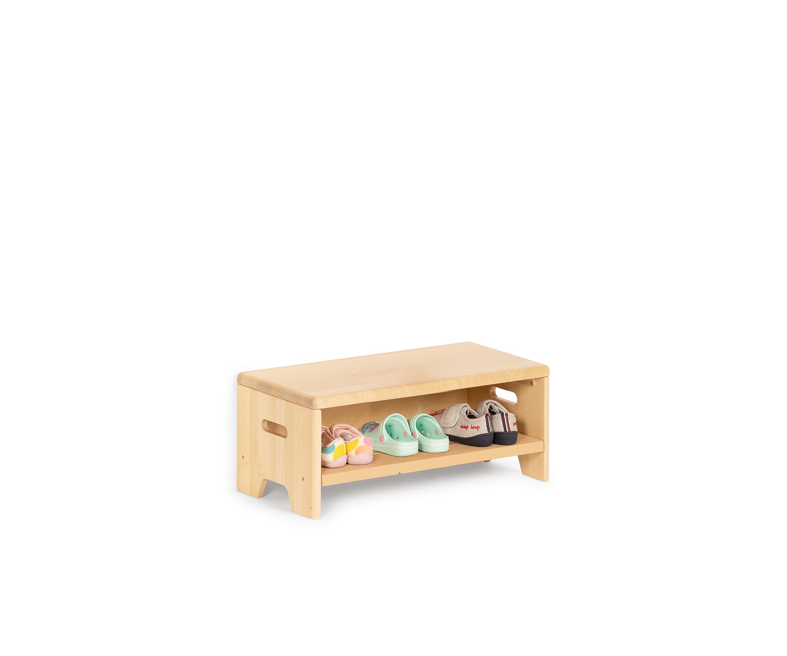 Low cloakroom bench | Community Playthings