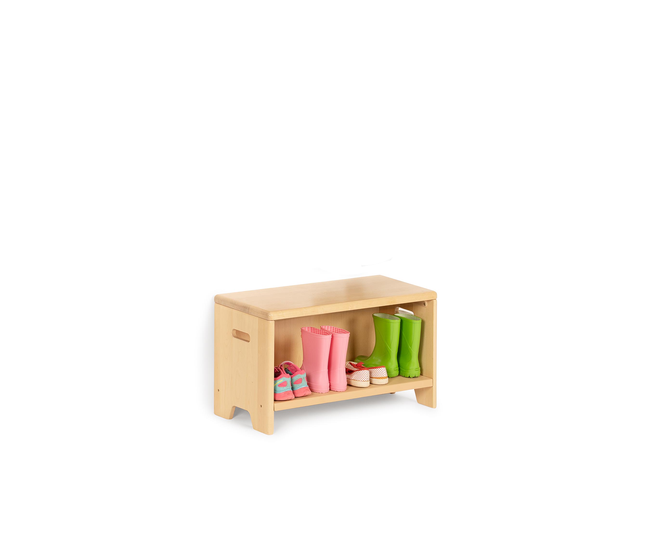 High cloakroom bench | Community Playthings