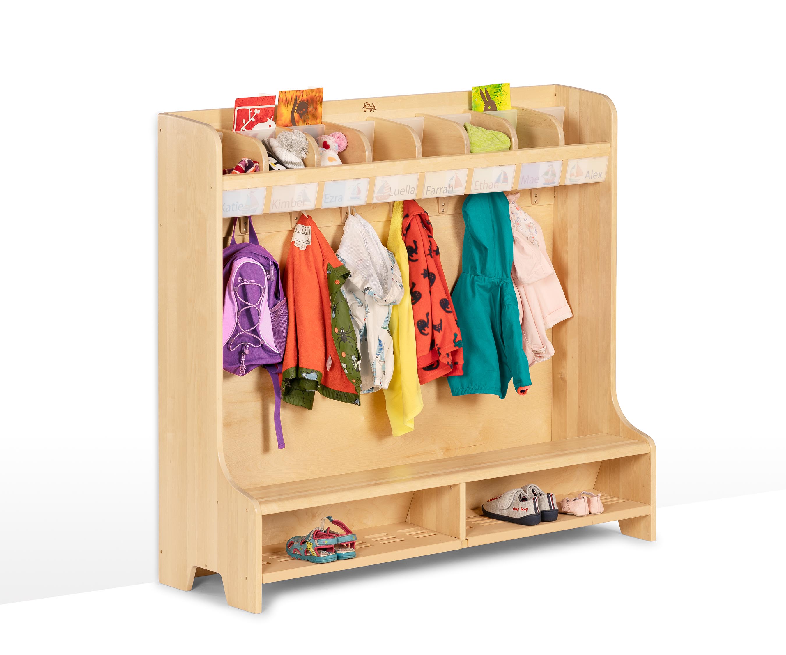 Compact coat storage unit | Community Playthings