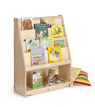 Book storage and display | Wooden early years library shelves ...
