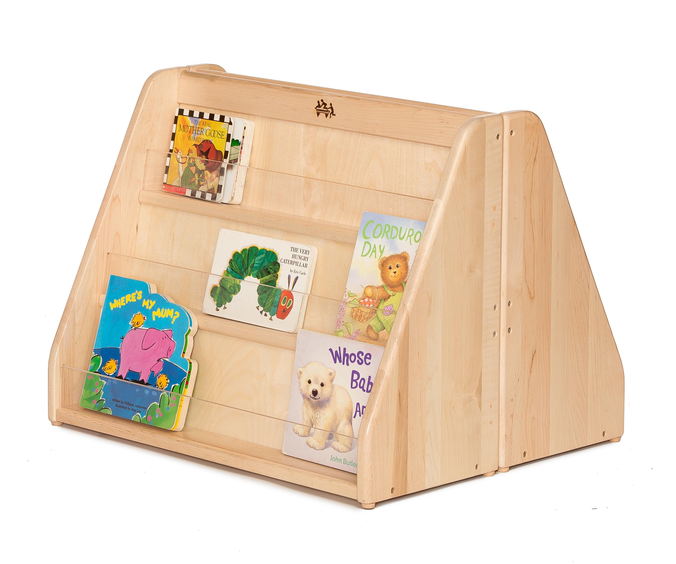 Set of two toddler book displays