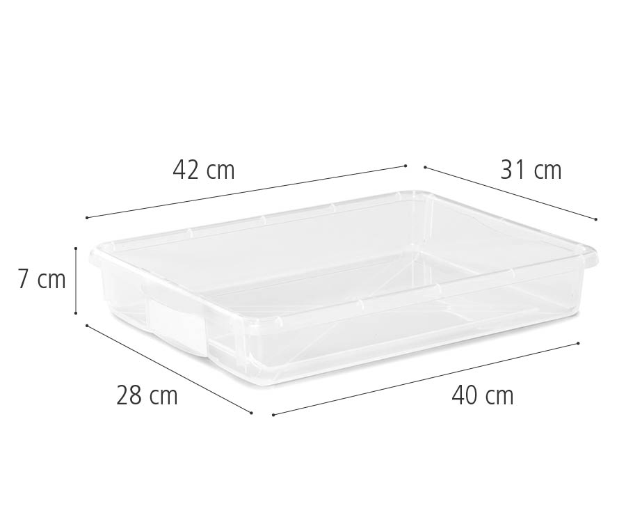 Shallow tray