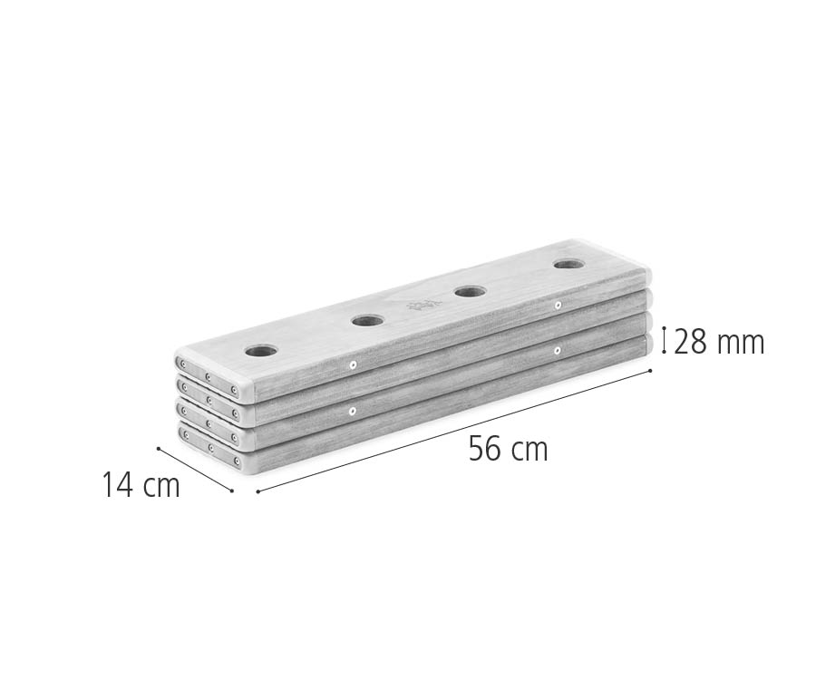 Four 14 cm Outlast blocks