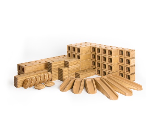 School set of hollow blocks