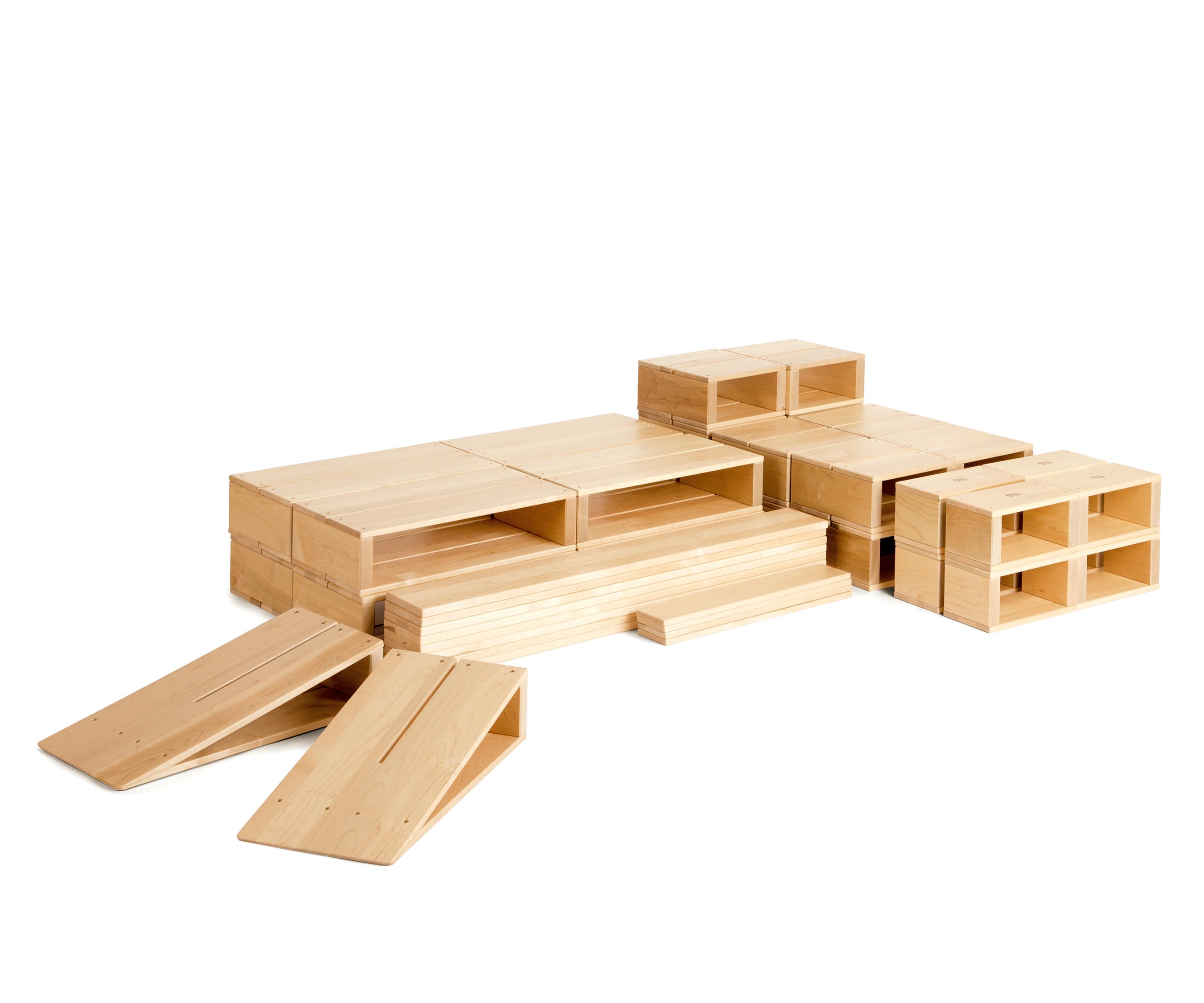 Half school set of hollow blocks