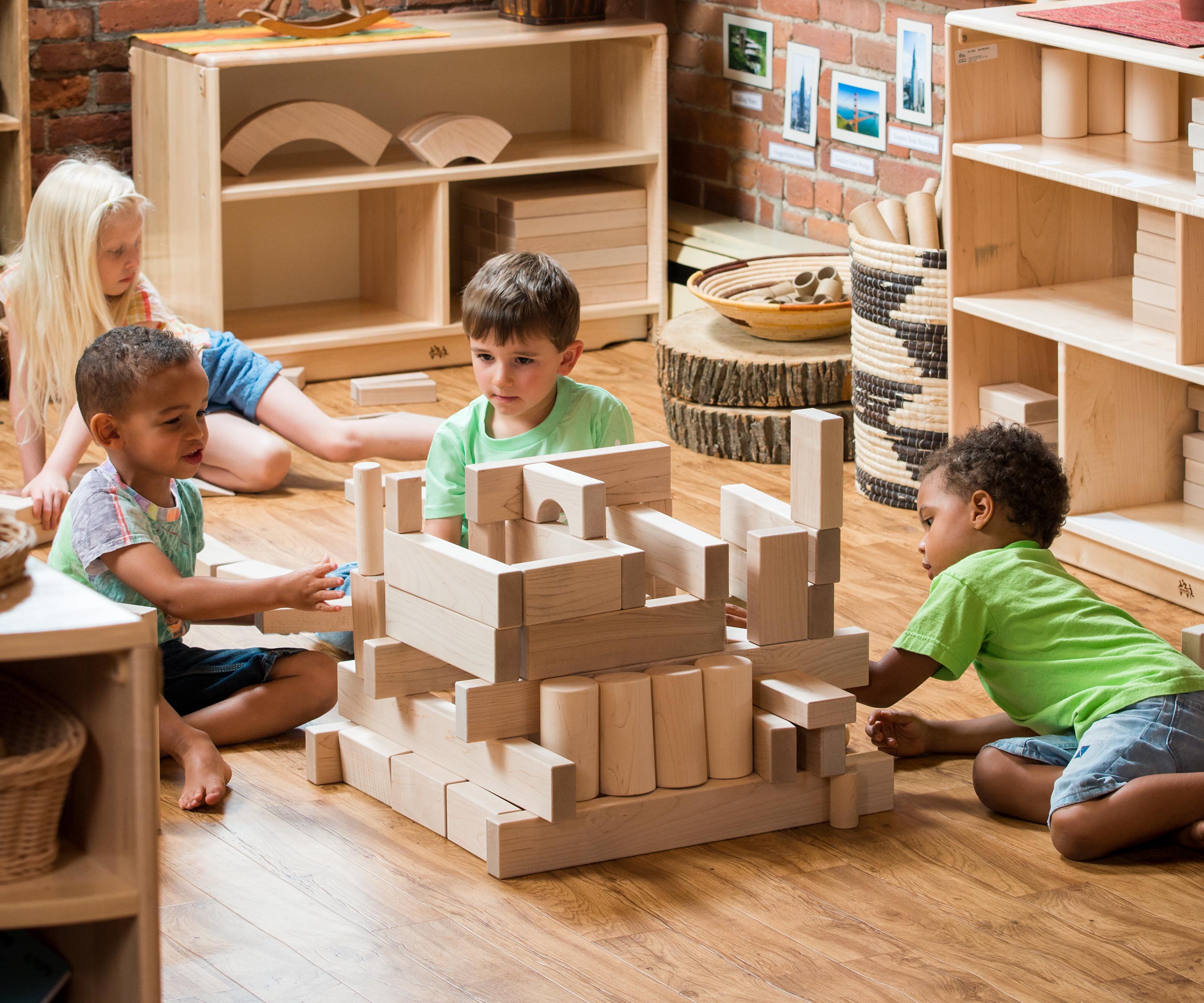 Quarter school unit block set