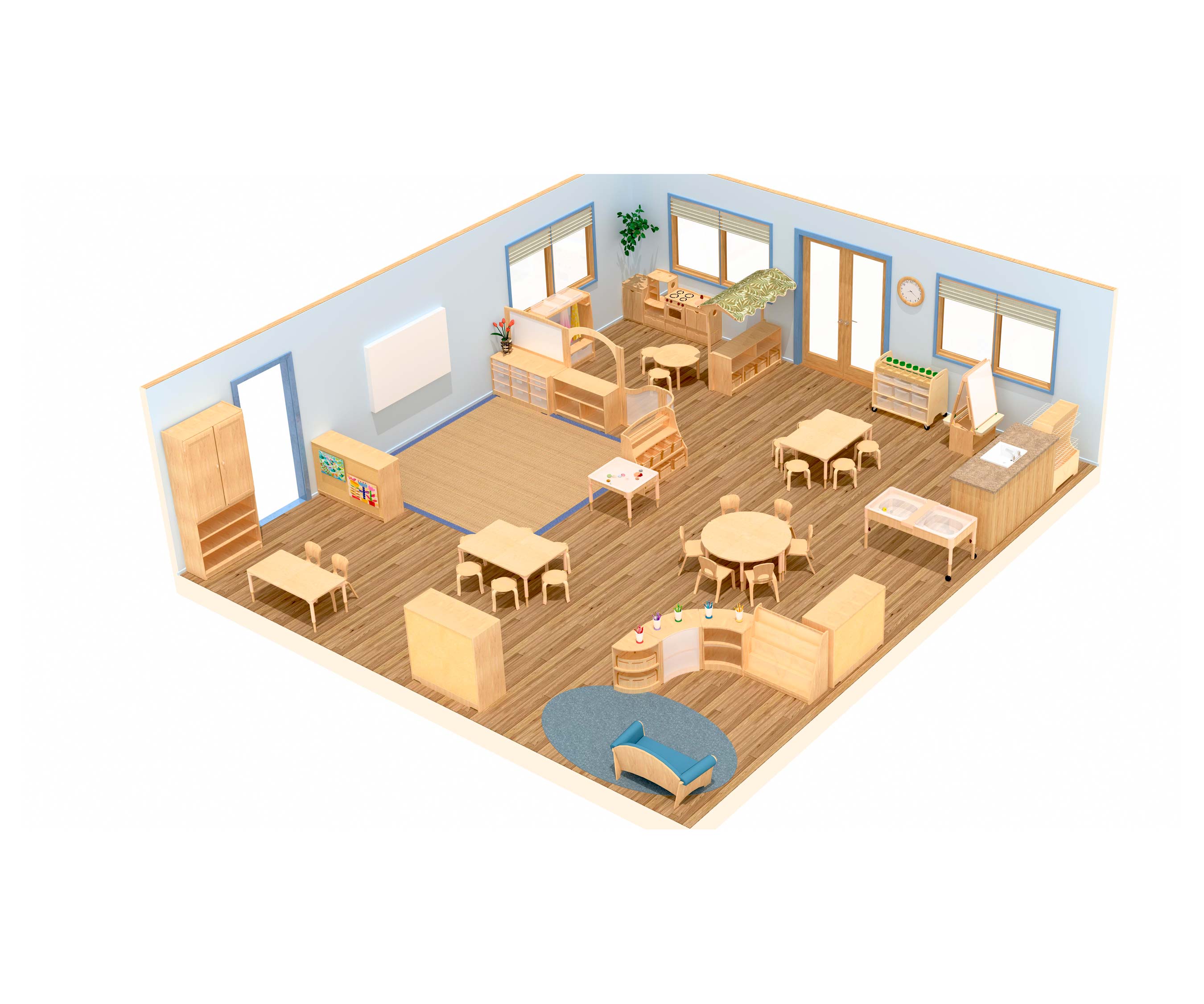 Reception classroom for 30